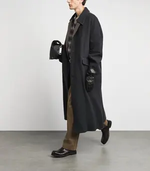 Our Legacy Mohair-blend Single-breasted Overcoat
