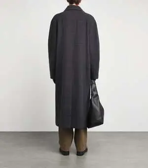 Our Legacy Mohair-blend Single-breasted Overcoat