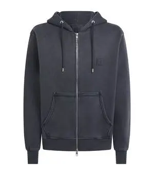 WOOYOUNGMI Garment-dyed Hoodie - Grey