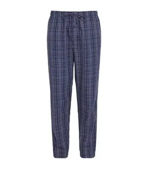 Hanro Cotton Night & Day Pyjama Bottoms - Blue