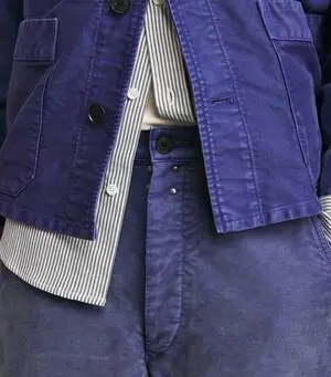 Auralee Garment-dyed Organic Cotton Trousers