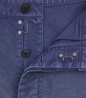 Auralee Garment-dyed Organic Cotton Trousers