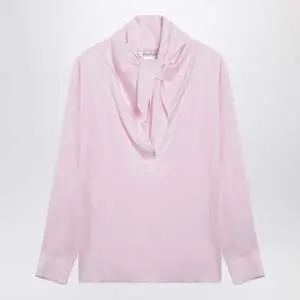 Max Mara Blouse In Silk Charmeuse - Pink