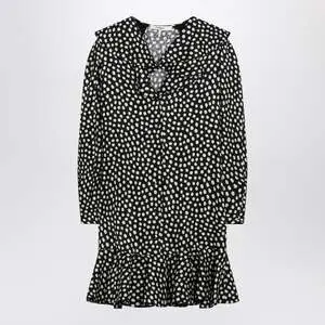Chloé Silk Jacquard Mini Dress With Polka Dot Print