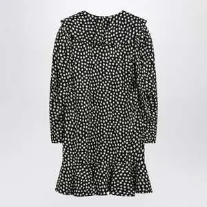 Chloé Silk Jacquard Mini Dress With Polka Dot Print