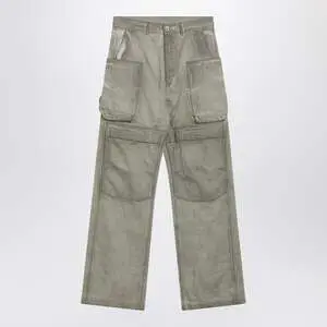 Rick Owens Sand Vintage-effect Cargo Trousers - Cream