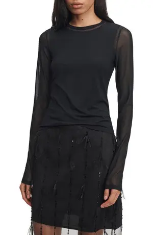 Rag & Bone Luca Shadow Long Sleeve Top