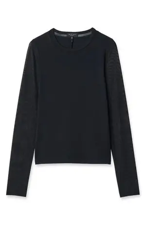 Rag & Bone Luca Shadow Long Sleeve Top