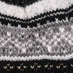 MUK LUKS Cuff Knit Beanie With Pom