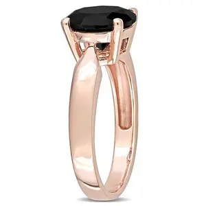 JULIANNA B. 3 Ctw Black Solitaire Ring 10k