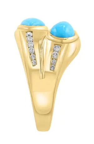 EFFY 14k Yellow Gold Turquoise Sky Statement Ring