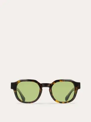FERRAGAMO Round Frame Sunglasses - Brown
