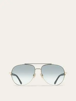 FERRAGAMO Aviator Frame Sunglasses Grey