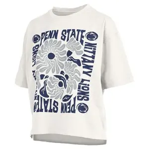 PRESSBOX Penn State Nittany Lions Elena Oversized Slub T-shirt