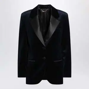Victoria Beckham Midnight Tailored Single-breasted Jacket - Blue