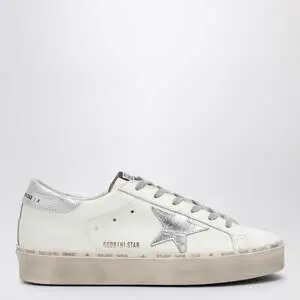 GOLDEN GOOSE Silver Hi-star Sneakers