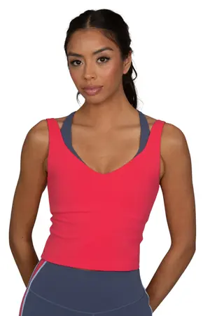 GOLD HINGE Double Layer Strydeform Tank - Azalea