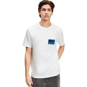 Karl Lagerfeld Short-sleeve Box Logo T-shirt - White