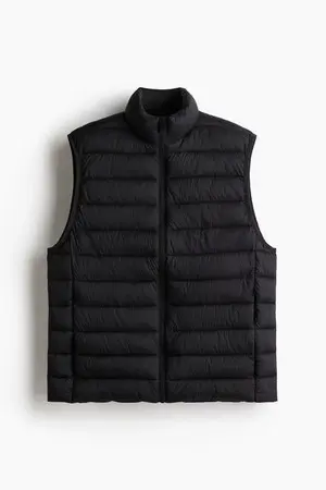 H&M Slim-fit Water-repellent Puffer Vest - Black