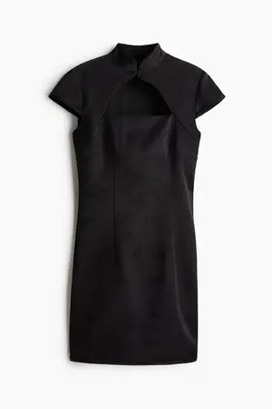 H&M Jacquard-weave Cutout Dress