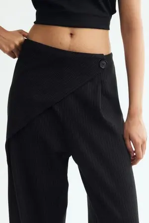 H&M Loose-fit Wrap-detail Pants