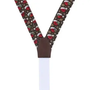 Trafalgar Kris Kringle's Cap Silk Novelty Button End Suspenders