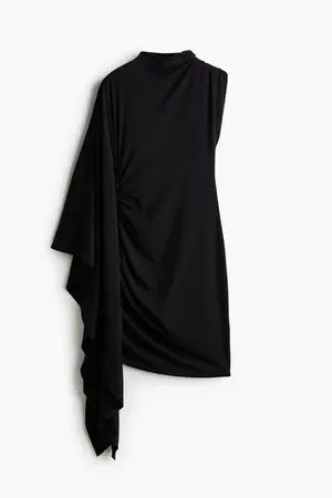 H&M Draped Asymmetric Dress