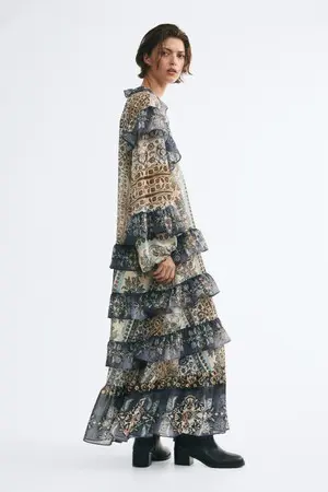 H&M Flounced Tunic Dress