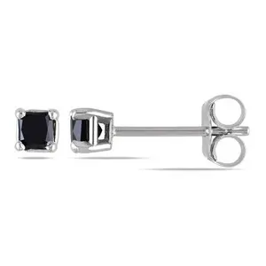 JULIANNA B. 1/4 Ctw Black Stud Earrings 14k - Diamond