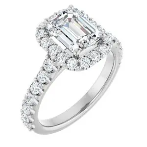 IVY & PEARL CO. 2 1/2 Ct Lab-grown Diamond Engagement Ring In 14k Gold