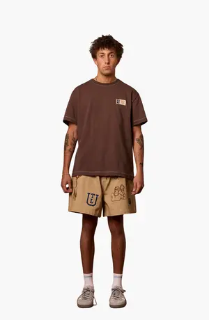 UNDER THE LIGHTS The Patch Tee - Brown