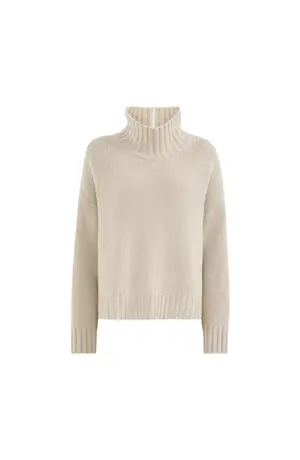 Brunello Cucinelli Cashmere Turtleneck Sweater With Shiny Zipper