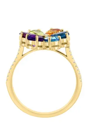 EFFY 14k Yellow Gold Garden Of Gems Cocktail Ring