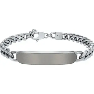 Fossil Ellis Stainless Steel Id Bracelet - Multi