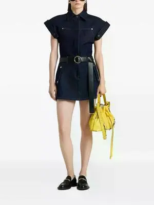 Givenchy Mini Dress In Raw Denim