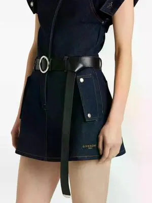 Givenchy Mini Dress In Raw Denim