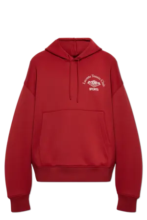 Lacoste Hoodie With Hood - Red