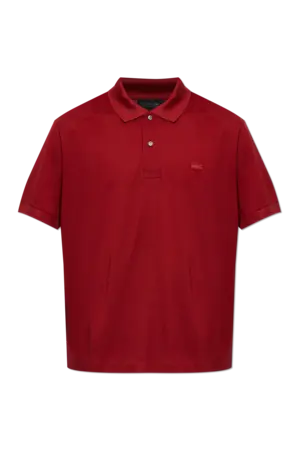 Lacoste Silk Polo Shirt With Logo Patch
