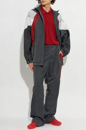 Lacoste Silk Polo Shirt With Logo Patch