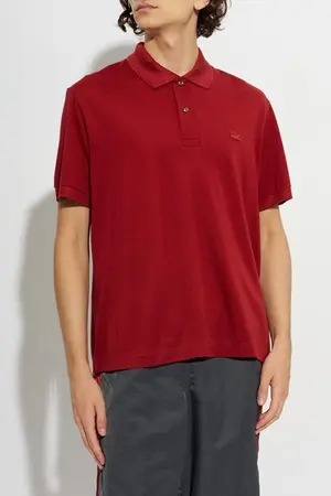 Lacoste Silk Polo Shirt With Logo Patch