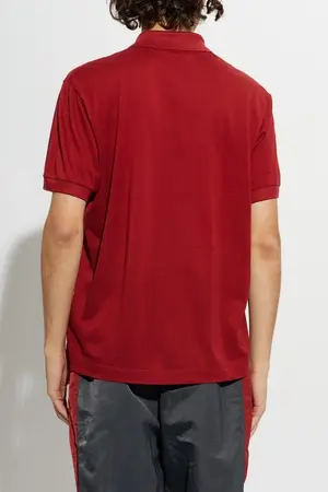 Lacoste Silk Polo Shirt With Logo Patch