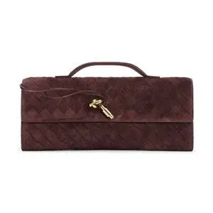 Bottega Veneta Andiamo Suede Clutch