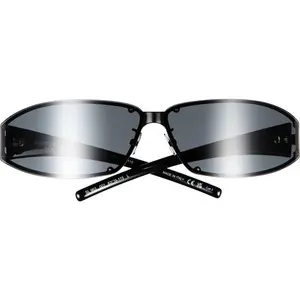 Saint Laurent Sl 963 82mm Rectangular Sunglasses - Black