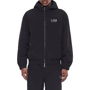 L/AB C/O OFF-WHITE Reflective Diag Windbreaker - Black