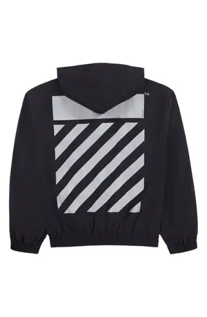 L/AB C/O OFF-WHITE Reflective Diag Windbreaker