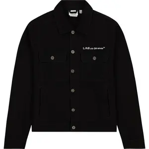 L/AB C/O OFF-WHITE Denim Trucker Jacket - Black