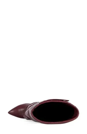 AZALEA WANG Railay Faux Leather Wedge Boot