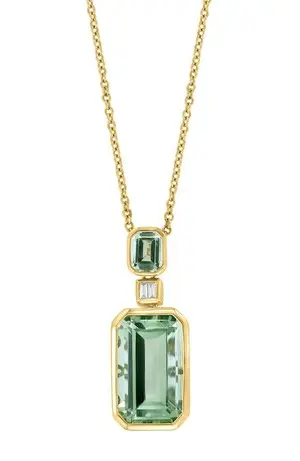 EFFY 14k Yellow Gold Amethyst Elegance Pendant