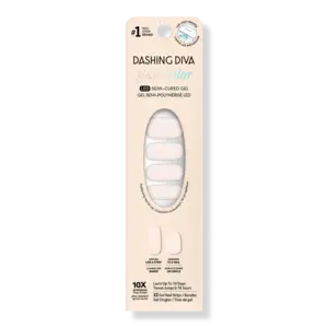 DASHING DIVA Glaze Color, Semi-cured Gel Nail Strips - Washed
