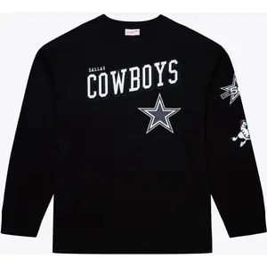 Mitchell & Ness Dallas Cowboys Big & Tall Training Camp Long Sleeve T-shirt - Black